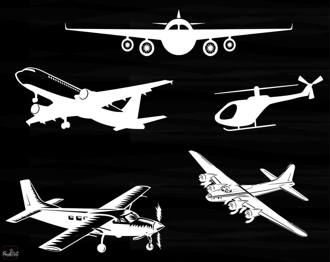 Airplane SVG Airplane Bundle SVG Airplane Silhouette | Etsy