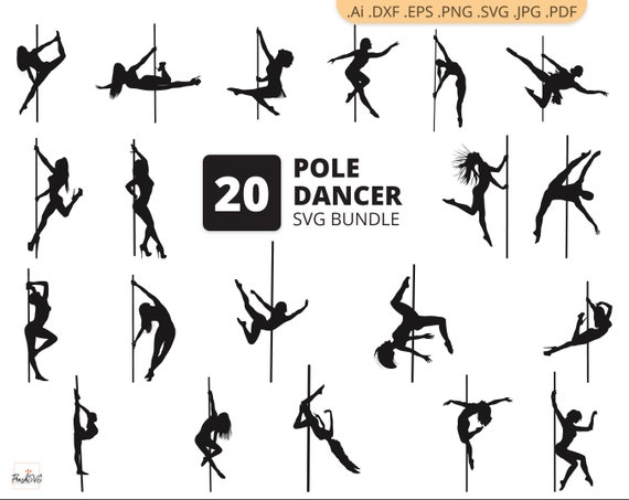 Pole Dancer SVG Pole Dancer Bundle SVG Pole Dancer | Etsy