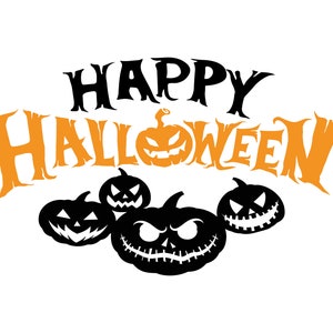 Happy Halloween SVG Halloween SVG Bundle Silhouette - Etsy