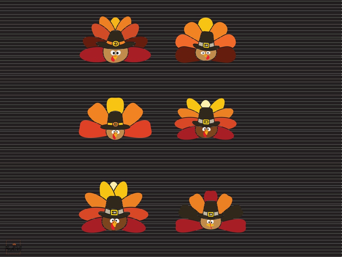 Thanksgiving SVG Pilgrim Hat Turkey SVG Thanksgiving Clipart - Etsy