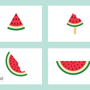 Watermelon SVG Bundle, Summer, Watermelon Monogram SVS, Silhouette ...