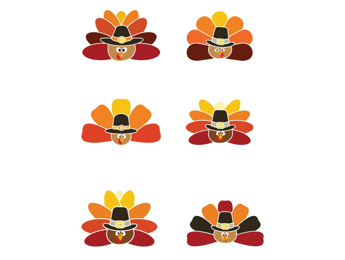 Thanksgiving SVG Pilgrim Hat Turkey SVG Thanksgiving Clipart - Etsy