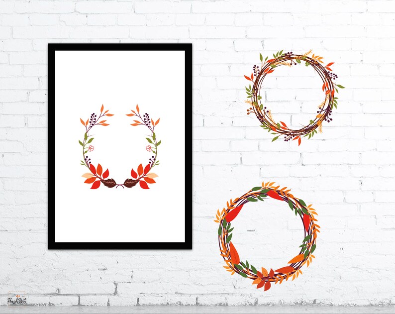 Autumn Wreath SVG Autumn Wreath Bundle SVG Autumn Wreath | Etsy