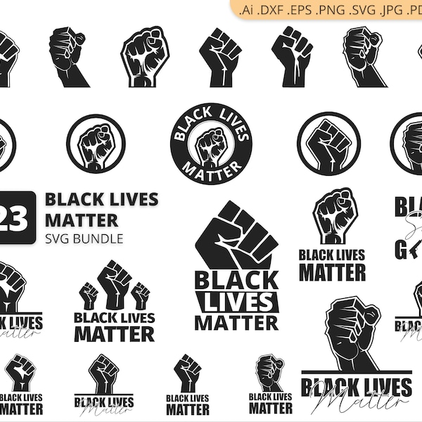 Black Lives Matter Svg - Etsy
