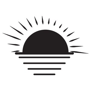 Sunrise SVG, Sunrise SVG Bundle, Silhouette, Clipart, Digital File ...