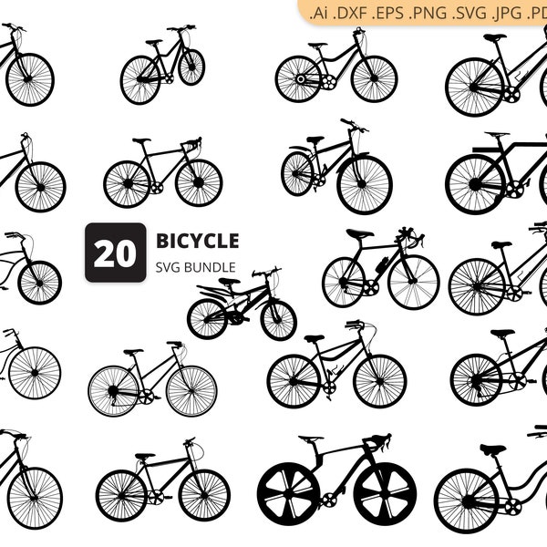 Bicycle Svg - Etsy