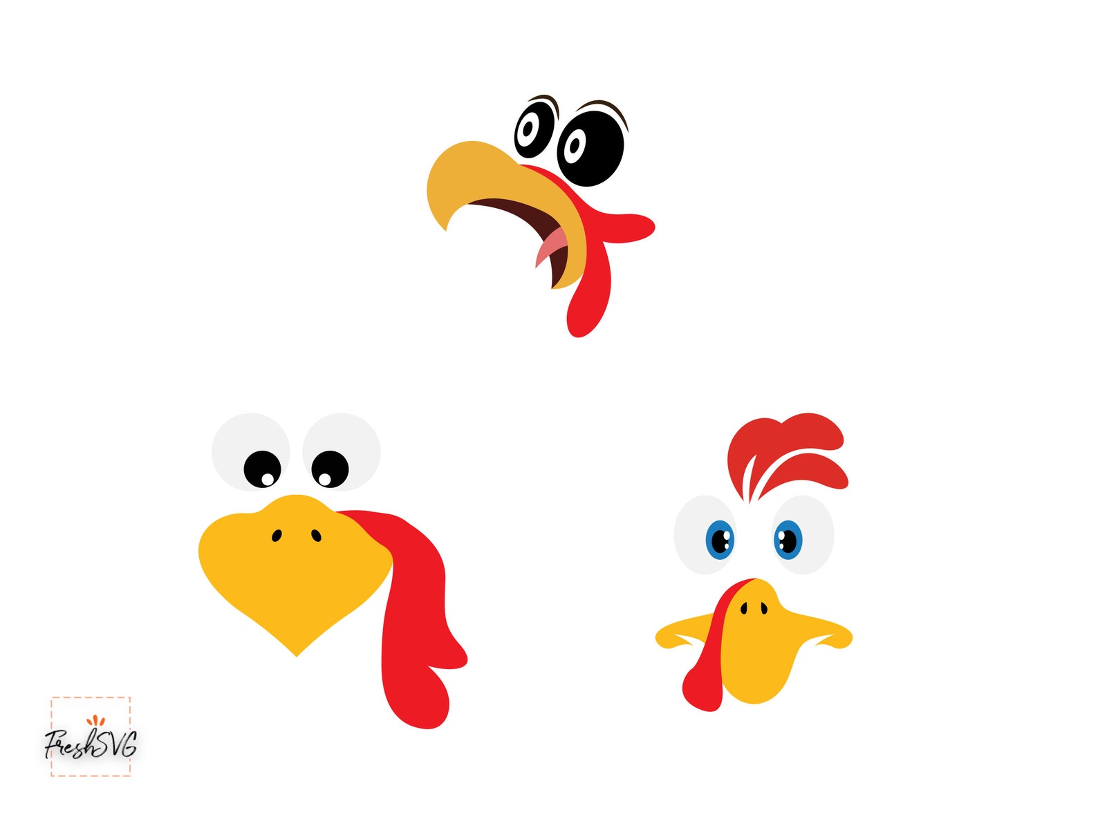 Turkey Face SVG Turkey Face SVG Bundle Turkey Face - Etsy