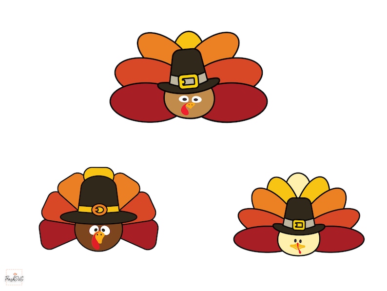 Thanksgiving Turkey SVG Thanksgiving Turkey Bundle SVG - Etsy
