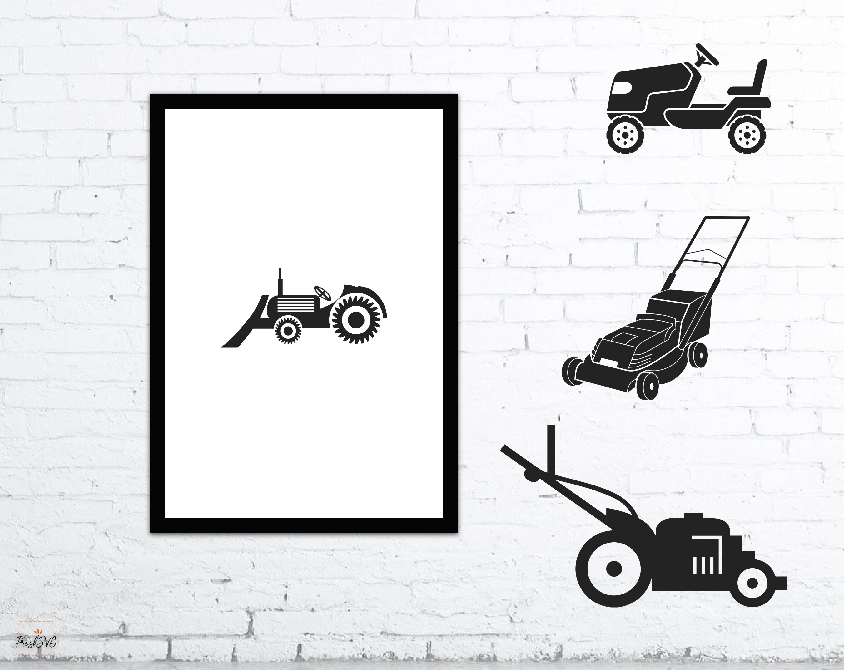 Lawn Mower Tractor SVG Lawn Mower Tractor Bundle SVG Lawn - Etsy