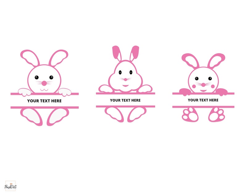 Bunny Split SVG Bunny Split Bundle SVG Bunny Split - Etsy
