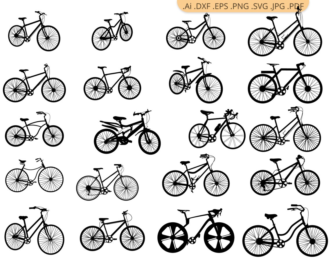 Bicycle SVG Bicycle Bundle SVG Cycling Svg Bicycle - Etsy