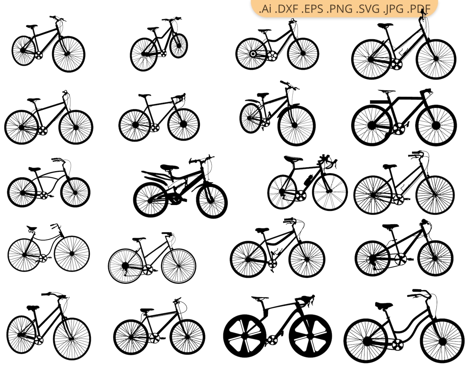 Bicycle SVG Bicycle Bundle SVG Cycling Svg Bicycle - Etsy