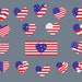 4th of July, American Flag Heart SVG, USA Flag Heart SVG Bundle ...