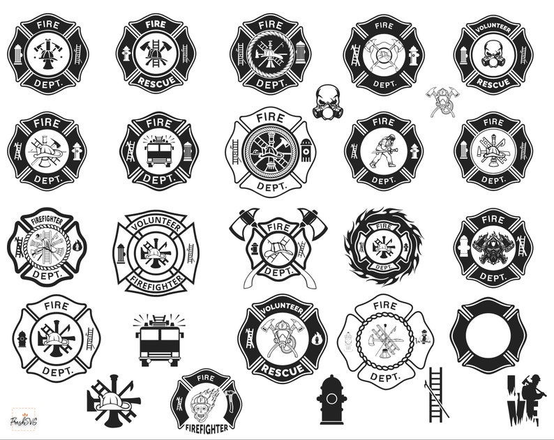 Firefighter SVG Firefighter Bundle SVG Firefighter | Etsy Canada