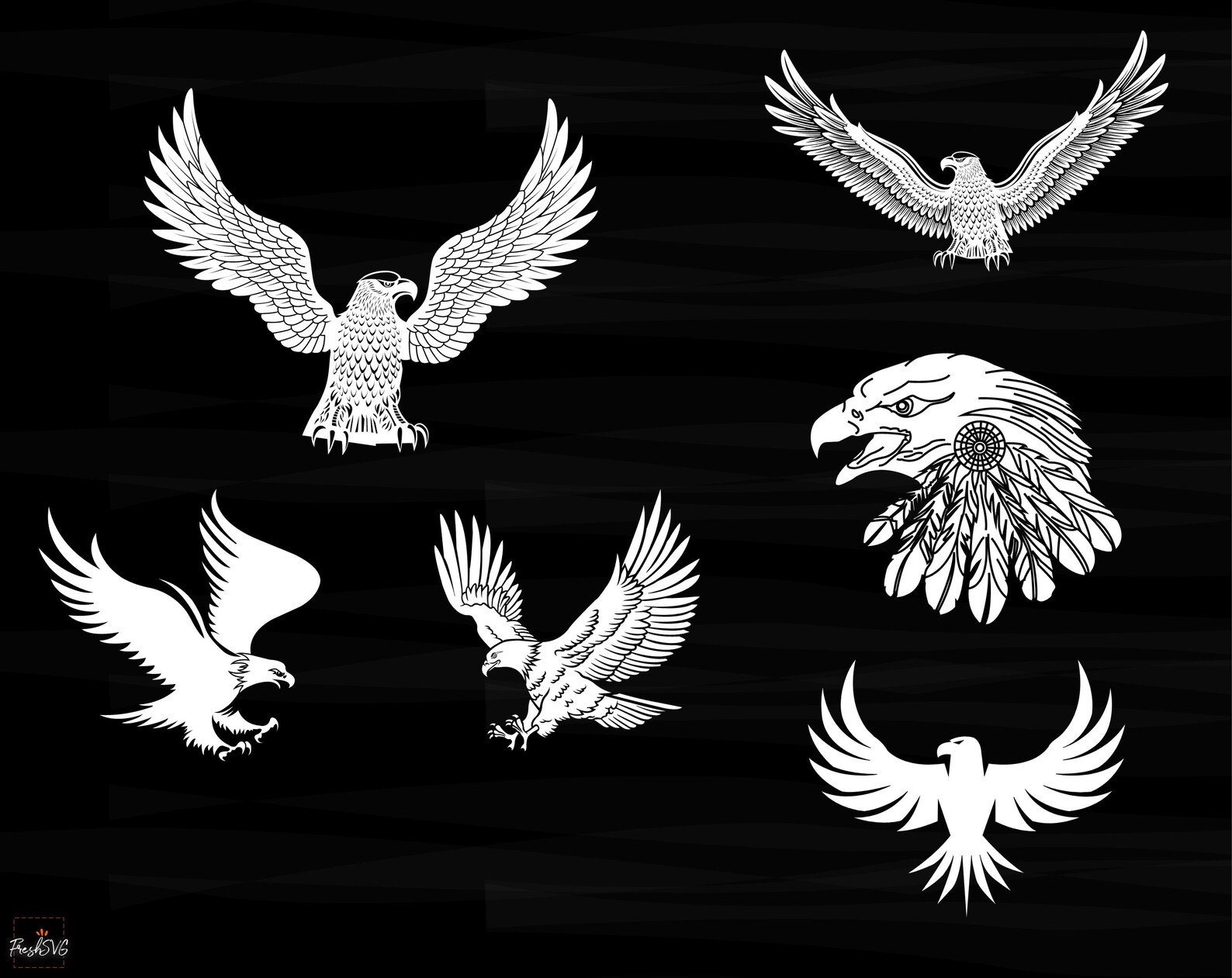 Eagle SVG Eagle Bundle SVG Eagle Silhouette Eagle Clipart - Etsy