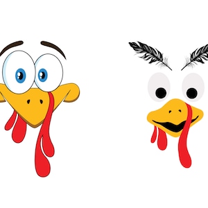 Turkey Face SVG, Turkey Face SVG Bundle, Turkey Face Silhouette, Turkey ...