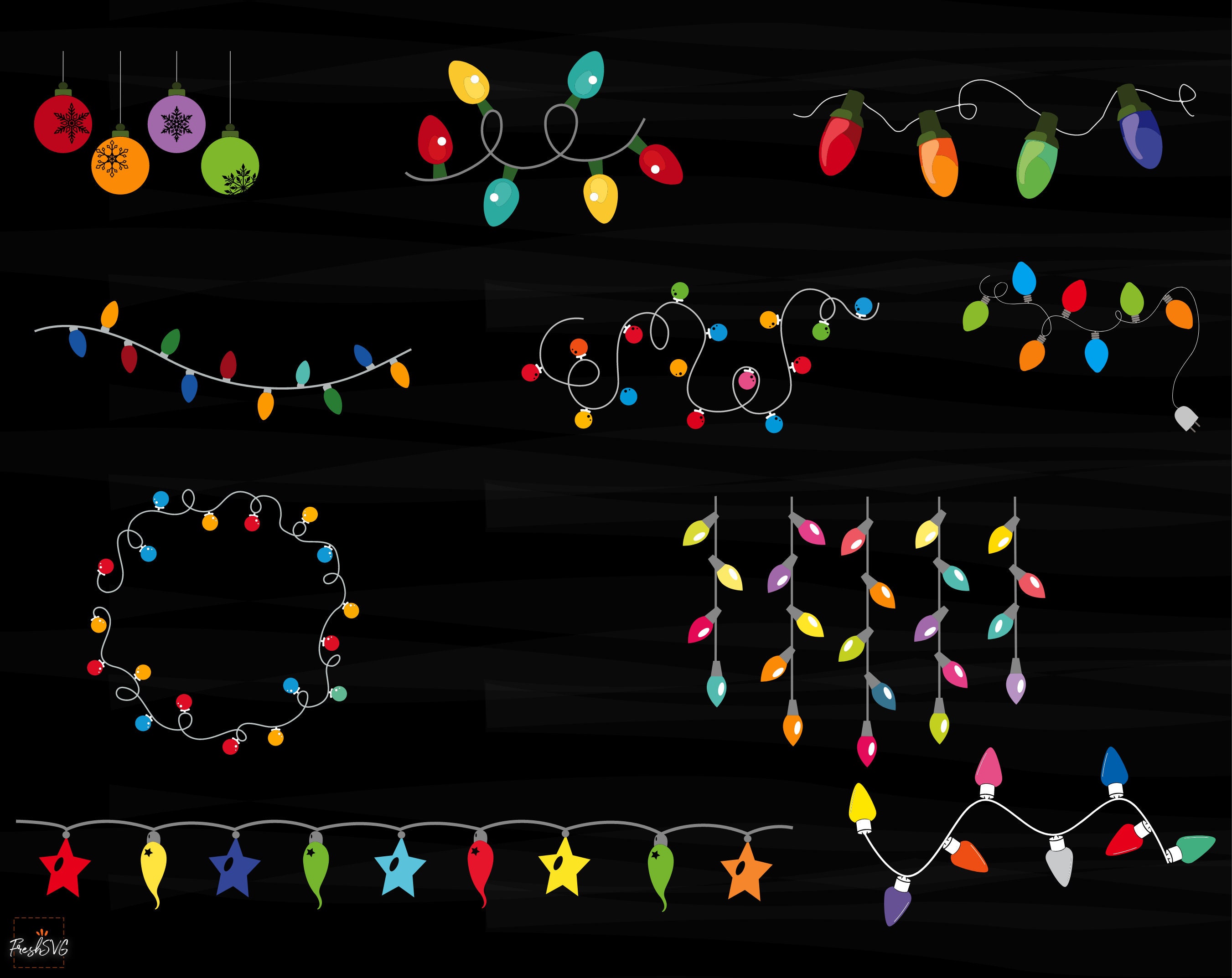 Christmas Light SVG Christmas Light Bundle SVG Christmas | Etsy