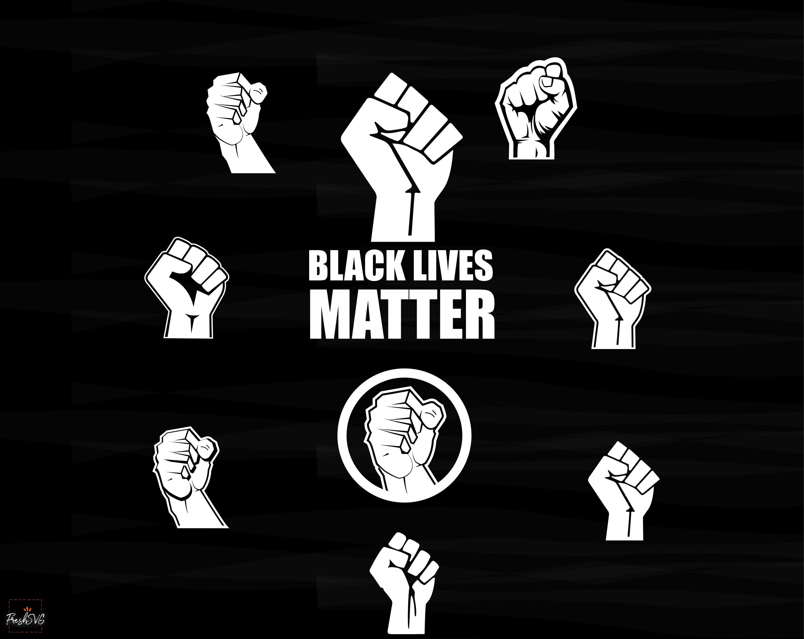Black Lives Matter SVG Black Lives Matter Bundle SVG Black | Etsy