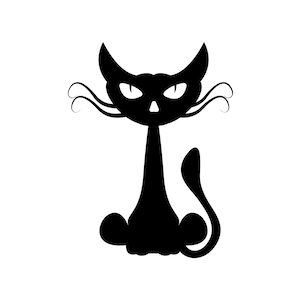 Halloween Cat SVG, Halloween Cat Bundle SVG, Halloween Cat Silhouette ...