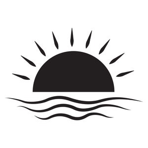 Sunrise SVG, Sunrise SVG Bundle, Silhouette, Clipart, Digital File ...