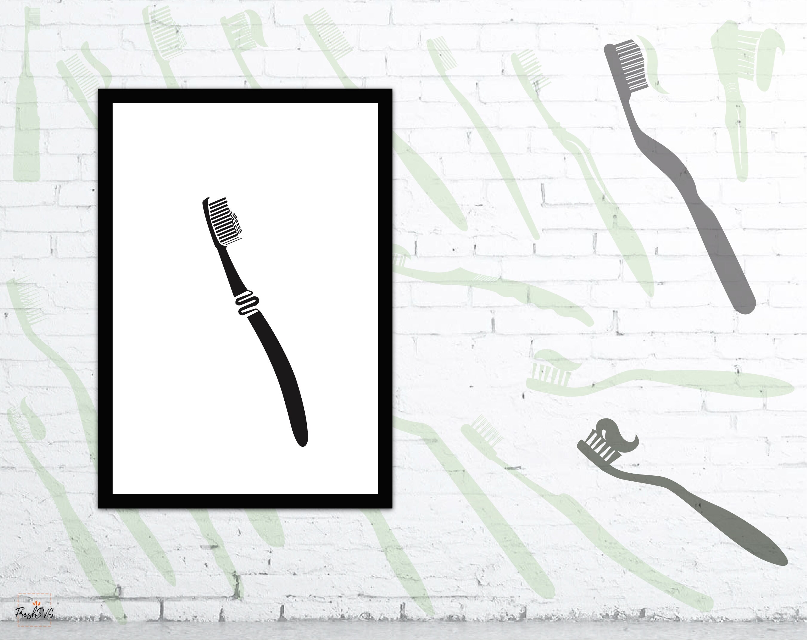 Toothbrush SVG Toothbrush Bundle SVG Toothbrush Silhouette - Etsy