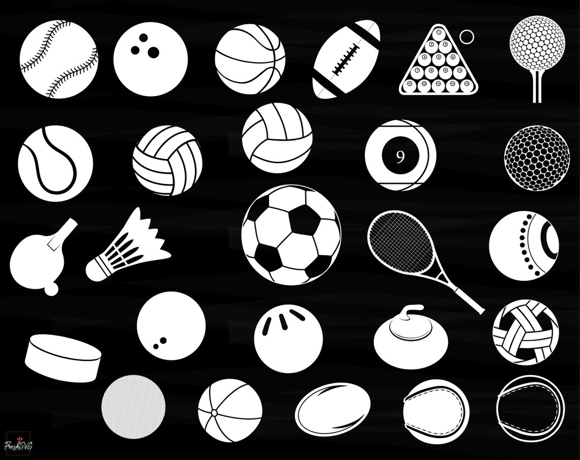 Sports Ball SVG Sports Ball Bundle SVG Sports Ball | Etsy