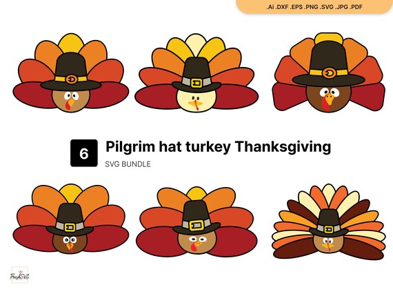 Thanksgiving Turkey SVG Thanksgiving Turkey Bundle SVG - Etsy