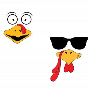 Turkey Face SVG, Turkey Face SVG Bundle, Turkey Face Silhouette, Turkey ...