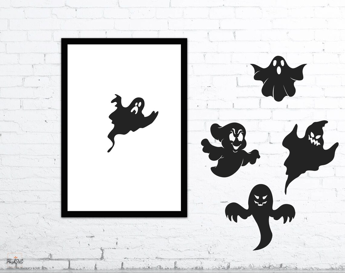 Halloween Ghost SVG Ghost Face Svg Halloween Ghost Bundle - Etsy