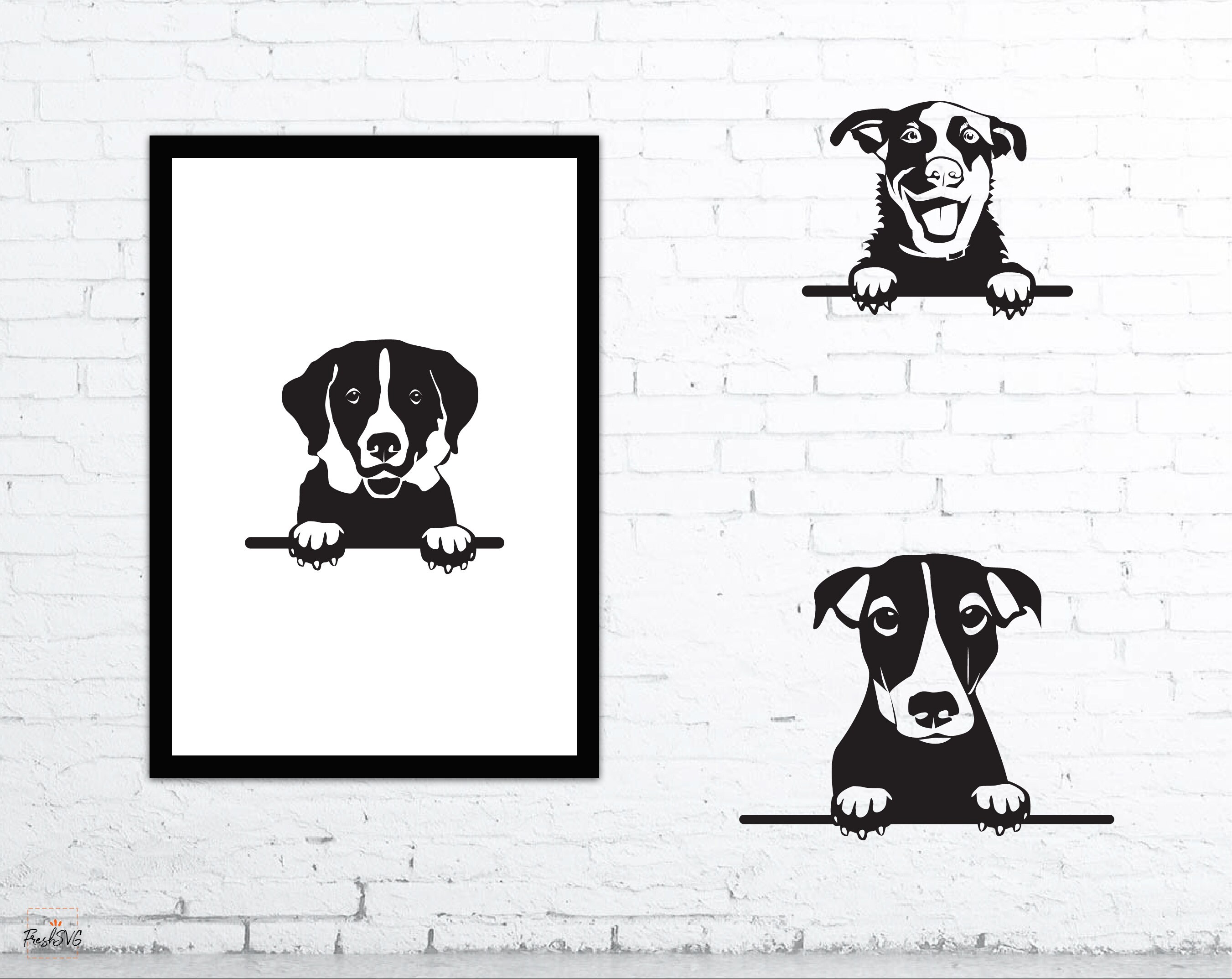 Dog Car Decals SVG Dog Car Bundle SVG Dog Decals Silhouette - Etsy