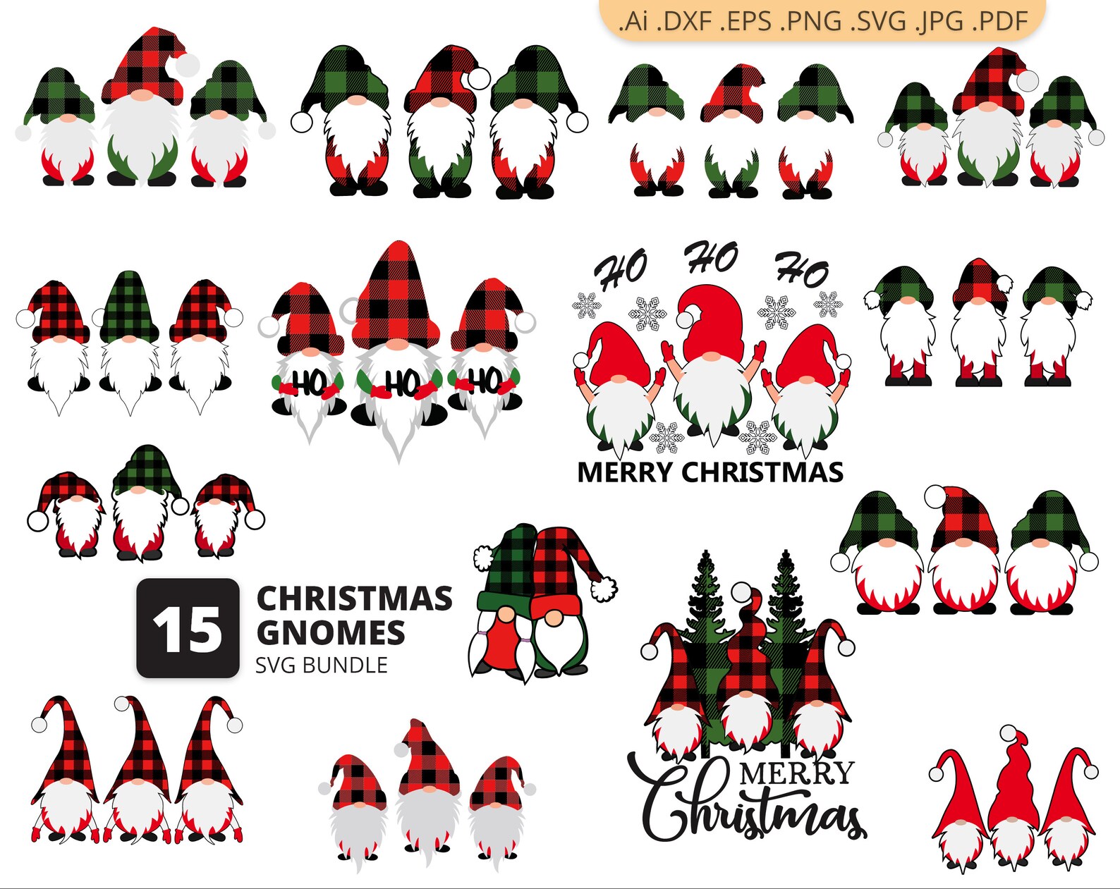 Christmas Gnomes SVG Merry Christmas Svg Christmas SVG - Etsy