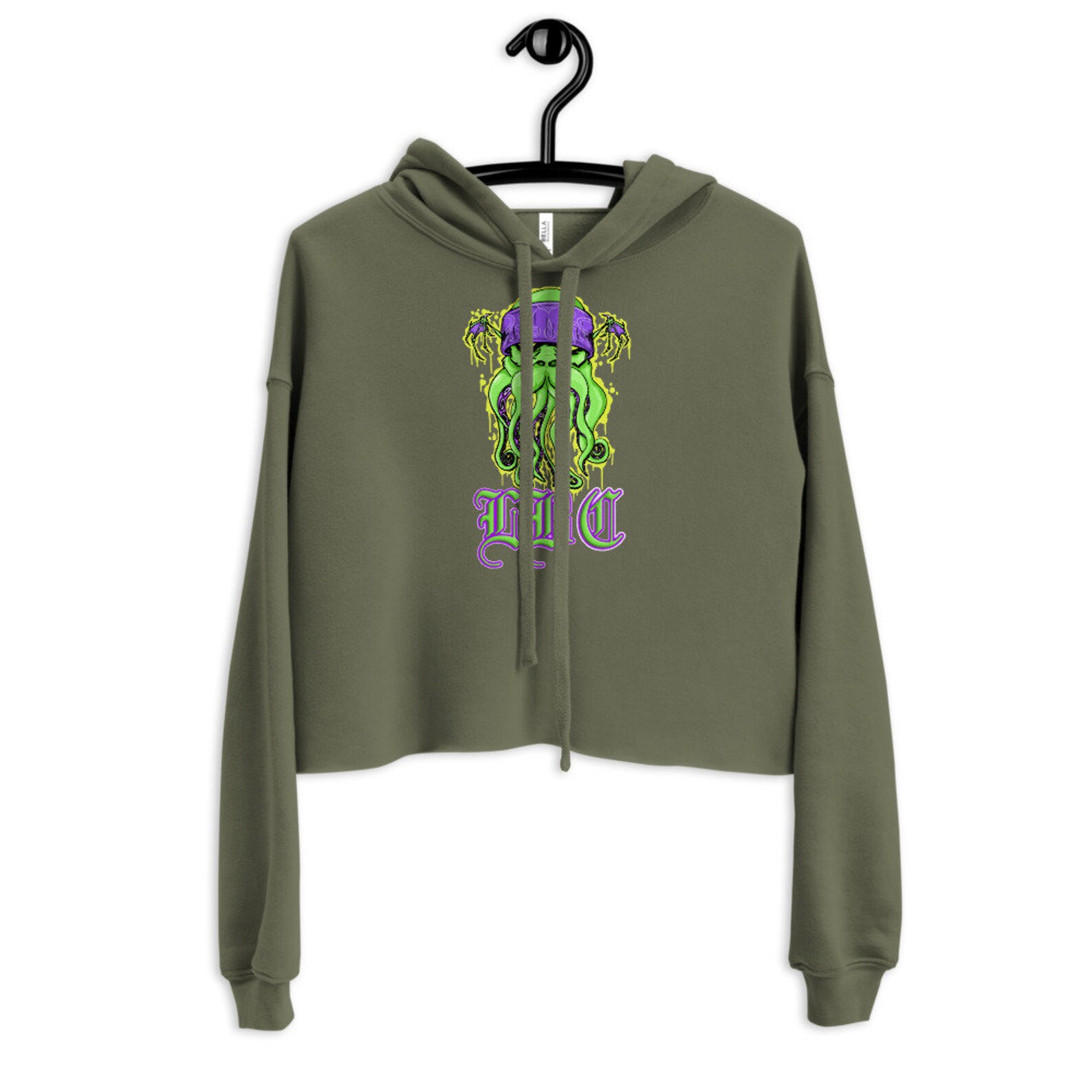 Cholo Cthulhu Graffiti Long Beach LBC Crop Hoodie - Etsy