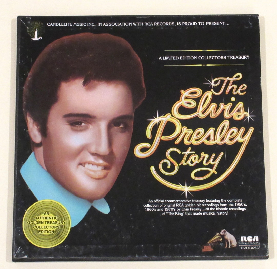 Elvis Hits Vinyl Choice 5 Record Box 1977 Elvis Presley Story or 1978 ...