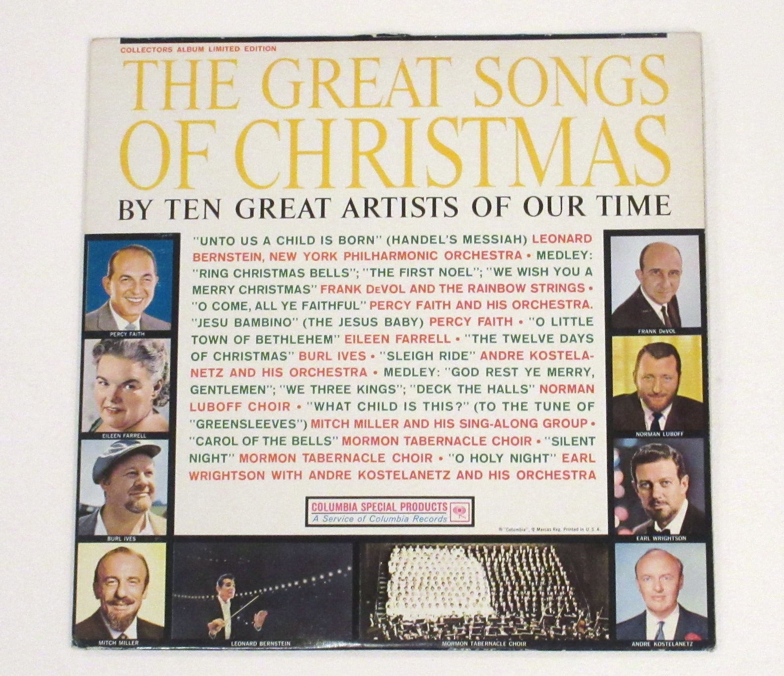 Great Songs of Christmas 10 Vinyl Lps 1960s Goodyear Annual - Etsy