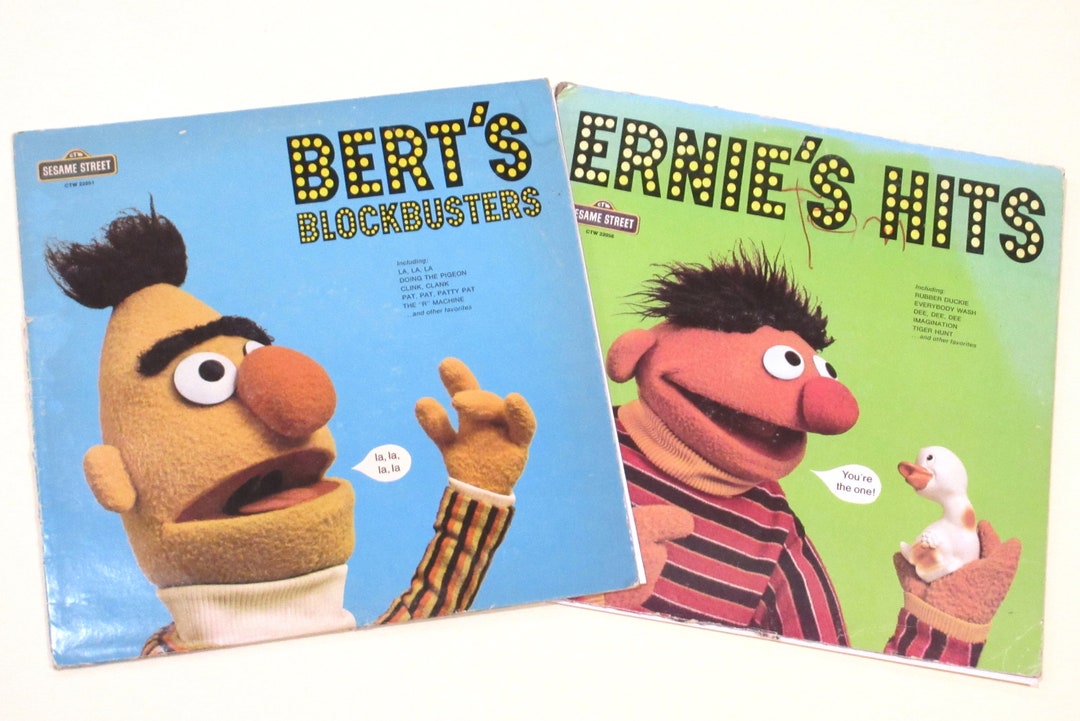 Sesame Street Vinyl Big Bird Sings, Bert's Blockbusters, Ernie's Hits ...