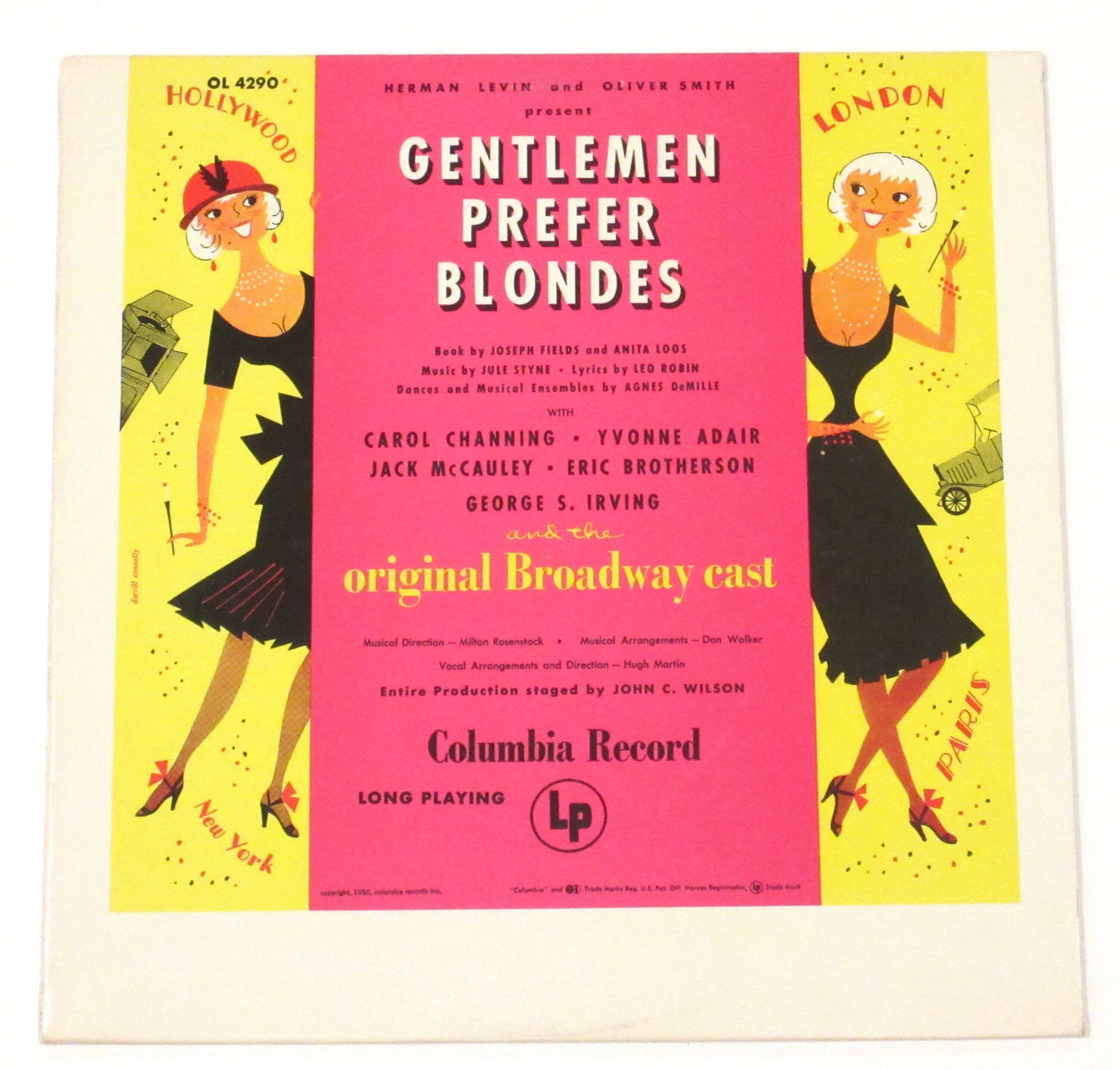 Broadway 1950s Vinyl Early Art Record Covers Home Decor Musicals King ...