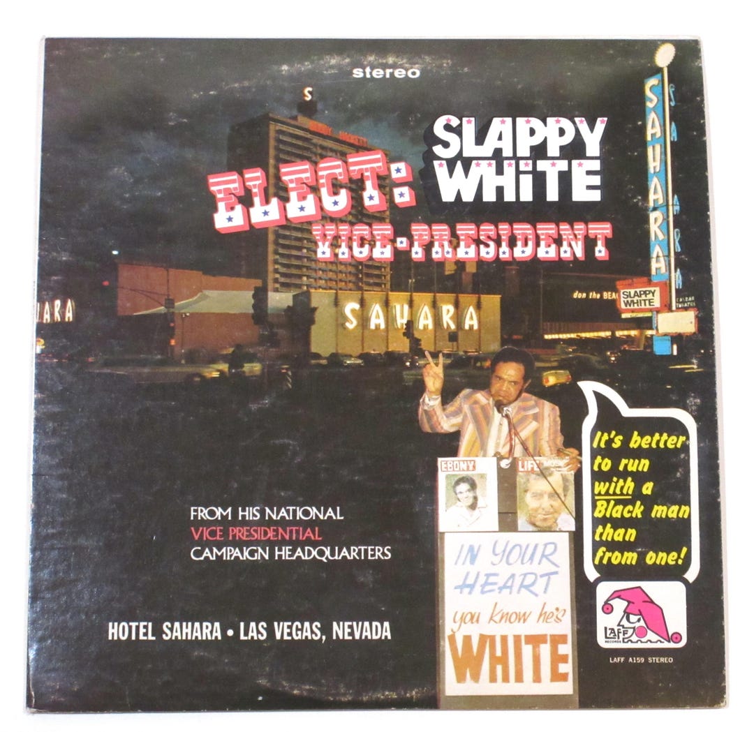 Slappy White Vinyl Adult Solo Albums or Black White Interrracial Comedy ...