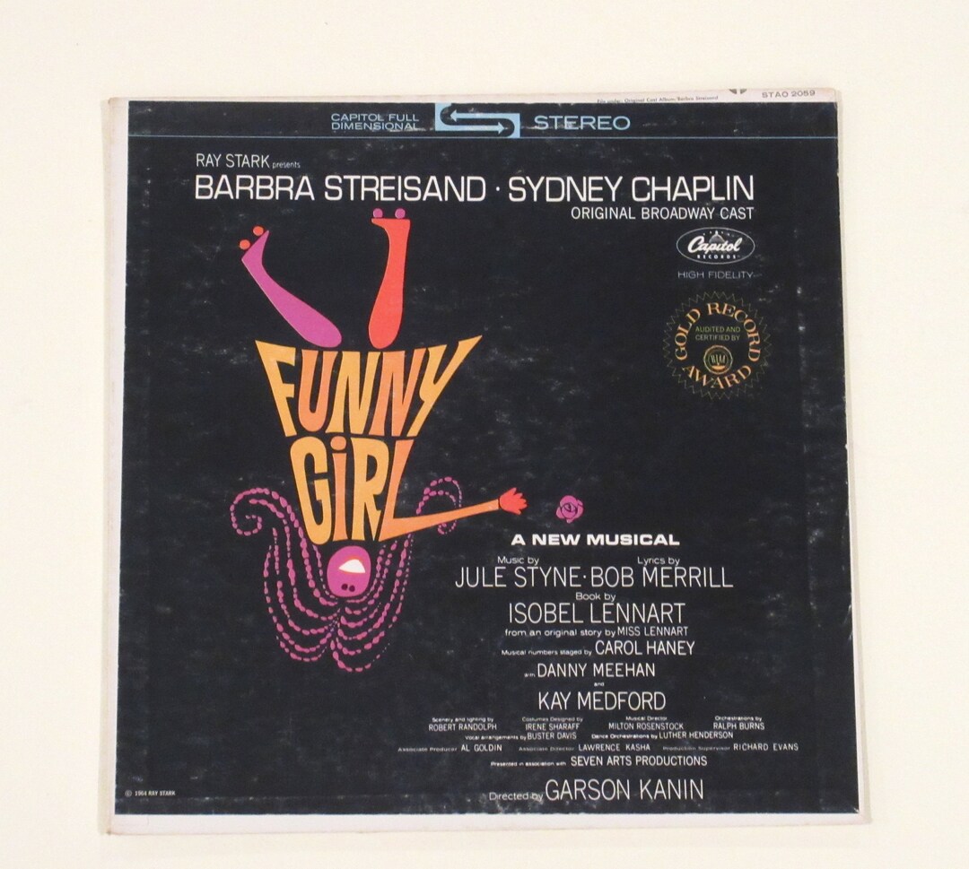 Funny Girl Vinyl 1960s Broadway and Hollywood Plus Funny Lady Film ...