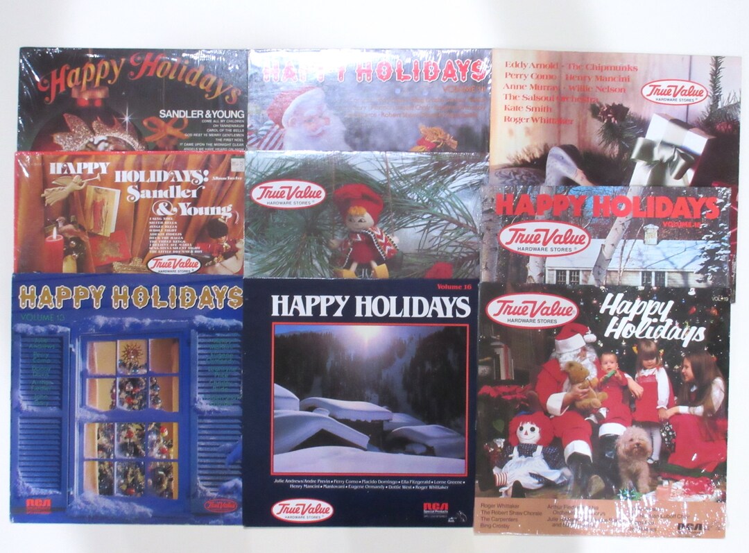 Happy Holidays Vinyl 10 Records Vol 11-20 True Value 70s 80s Annual ...