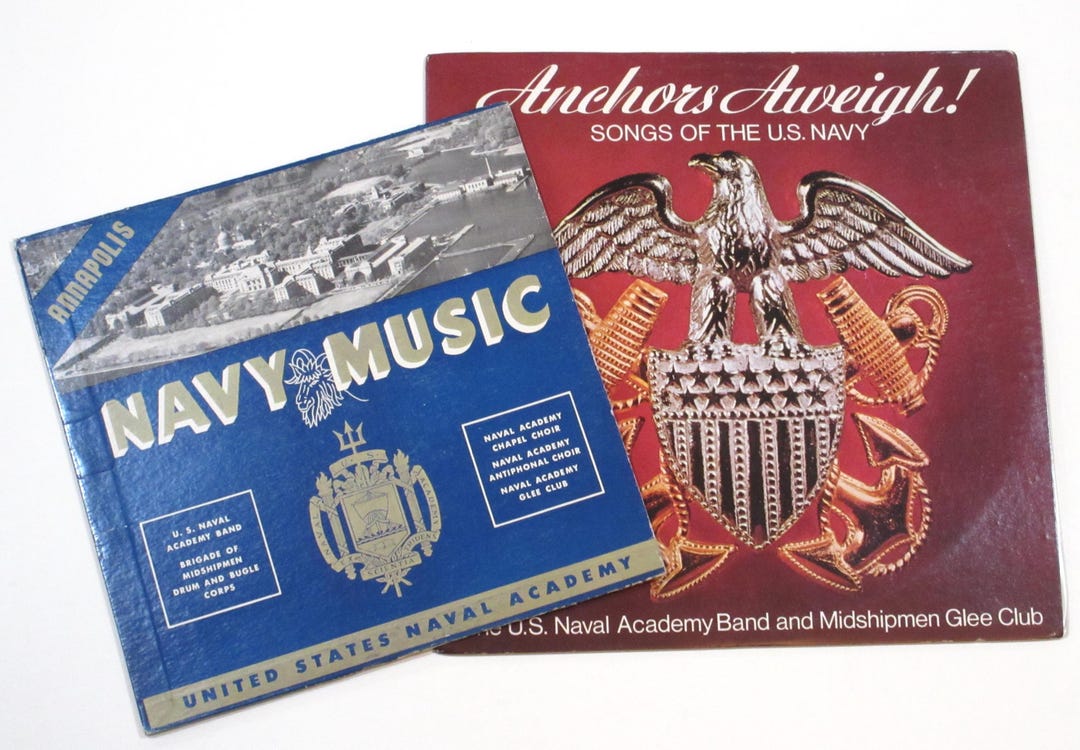 Navy Songs Vinyl Choice Anchors Aweigh Album or Rare 10 Inch LP Navy ...