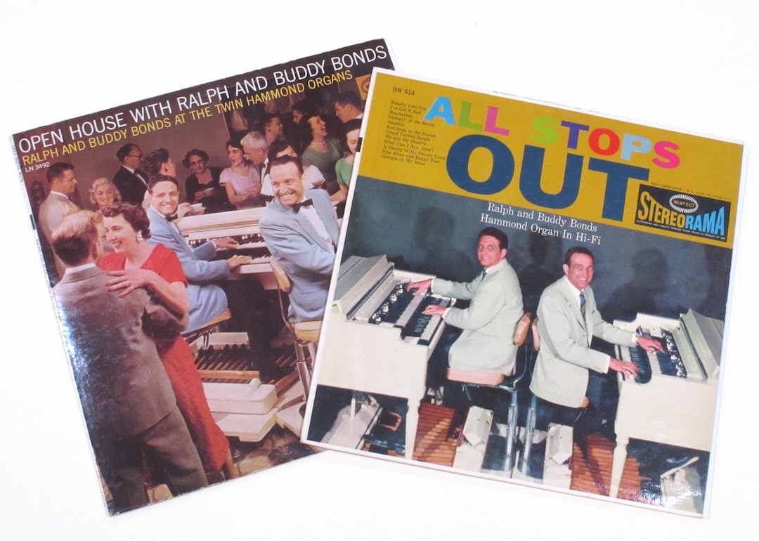Hammond Organ Vinyl Choice Jazz Pop Bundle, Ralph & Buddy Bonds Twin ...