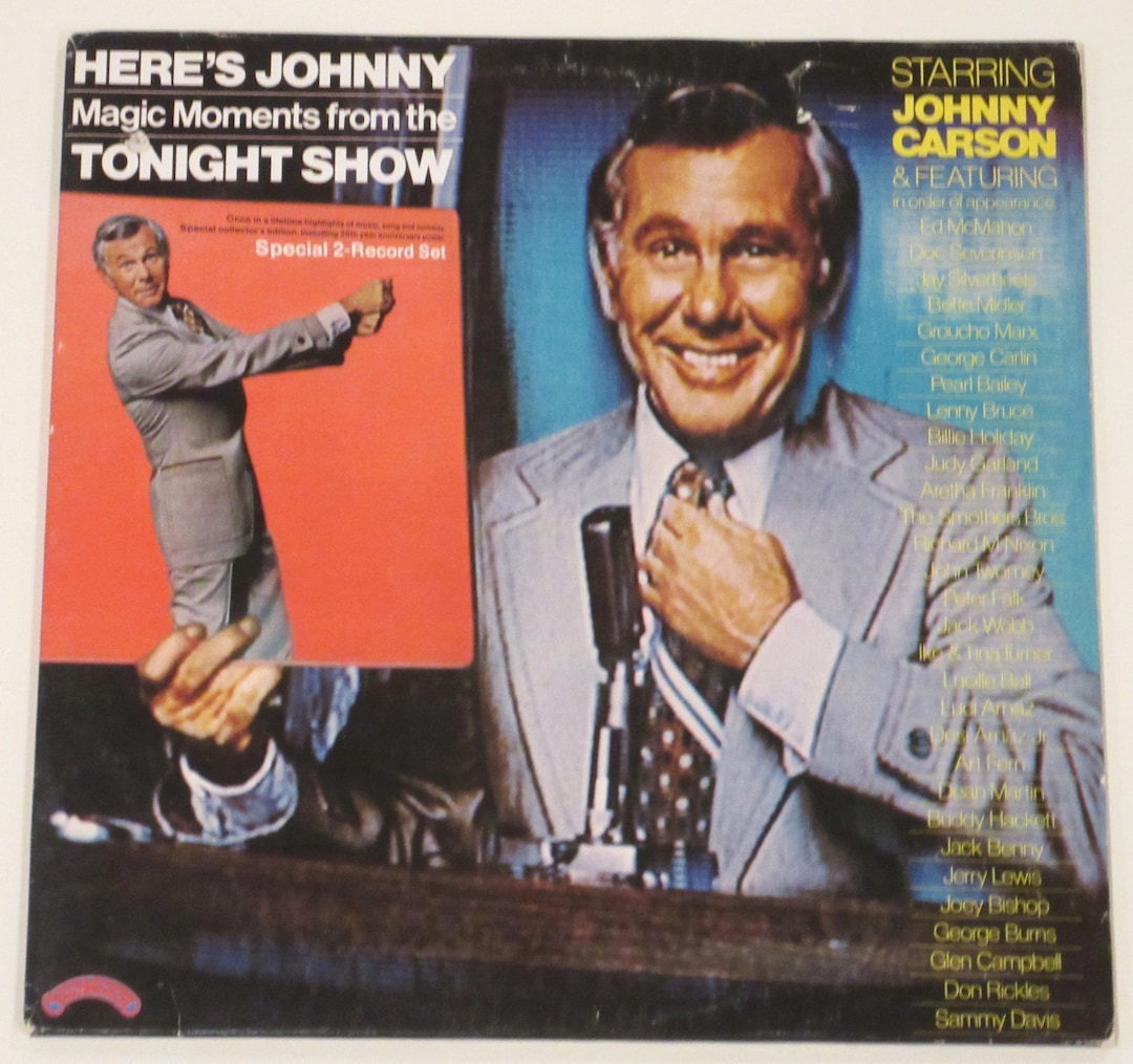 Johnny Carson Vinyl Tonight Show 2 Record Set, Best Moments of 1960s ...