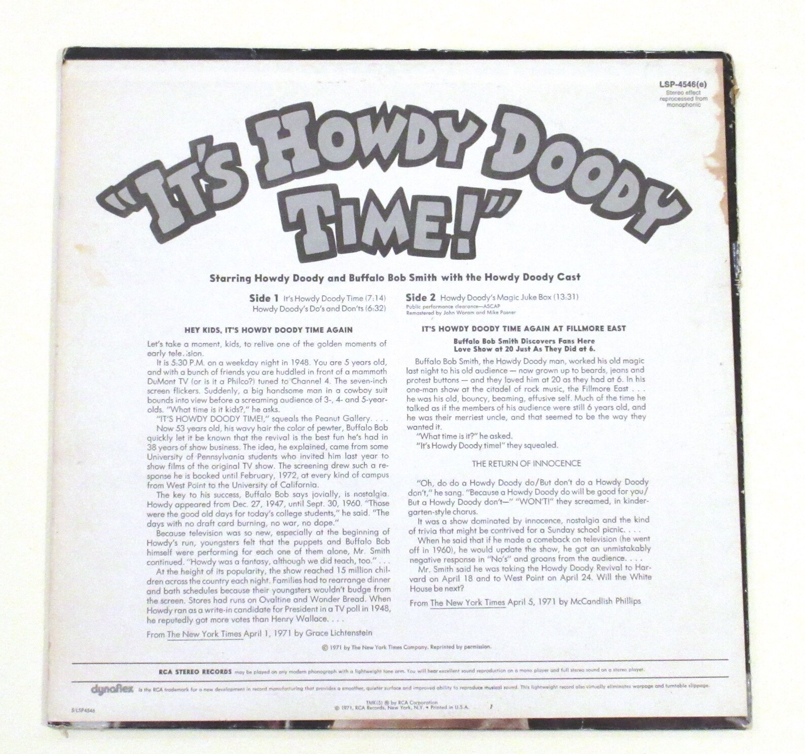 Howdy Doody Vinyl Choice It's Howdy Doody Time, or Story of Howdy, or ...