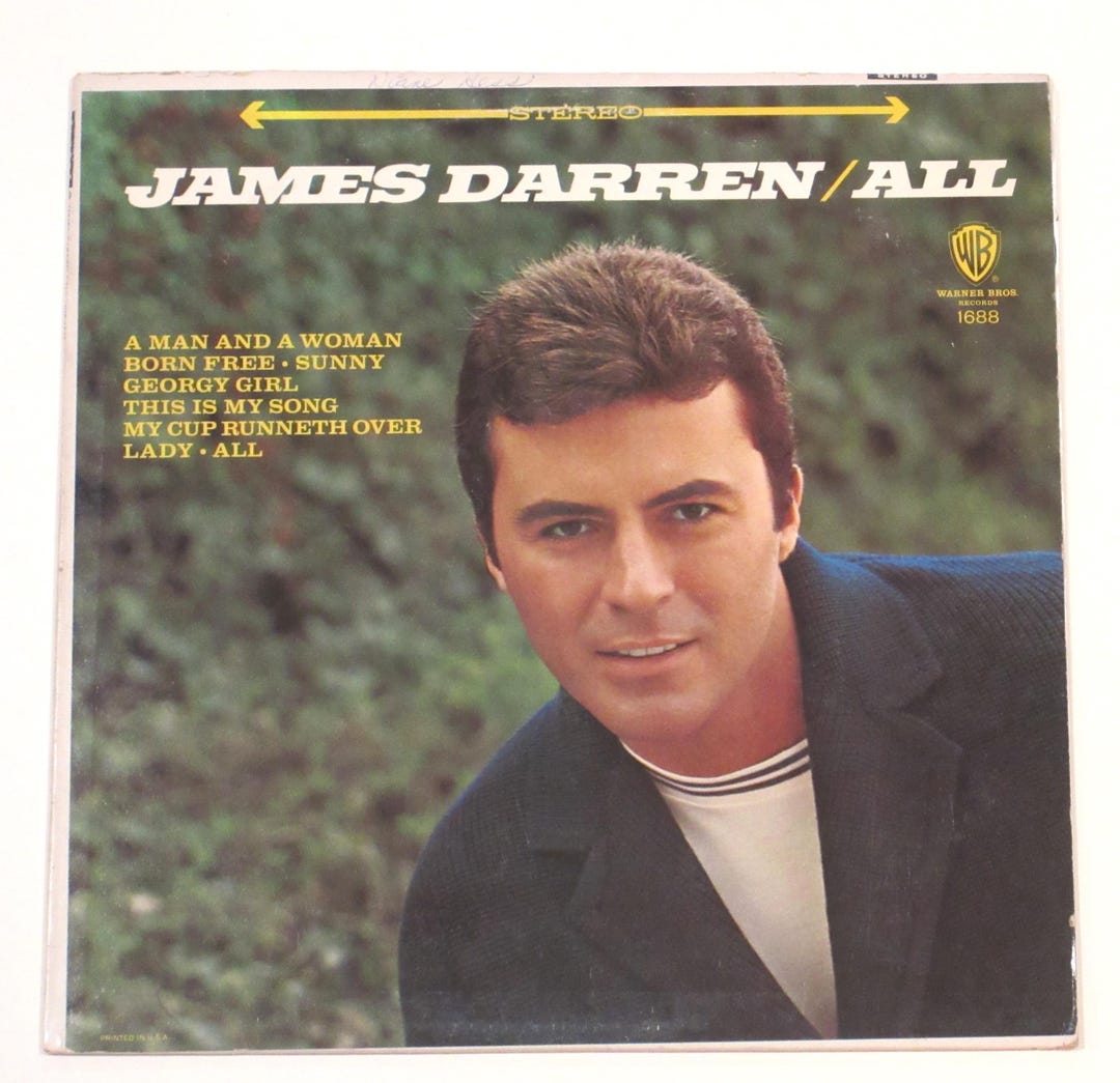 James Darren Vinyl All 1960s Album Cover Versions of Hit Songs Star of ...