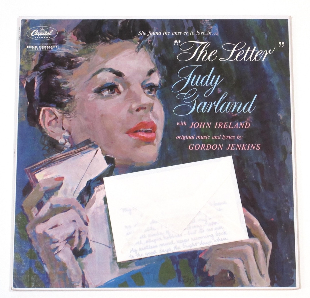 Judy Garland Vinyl Miss Show Business, the Letter W Actual Letter ...