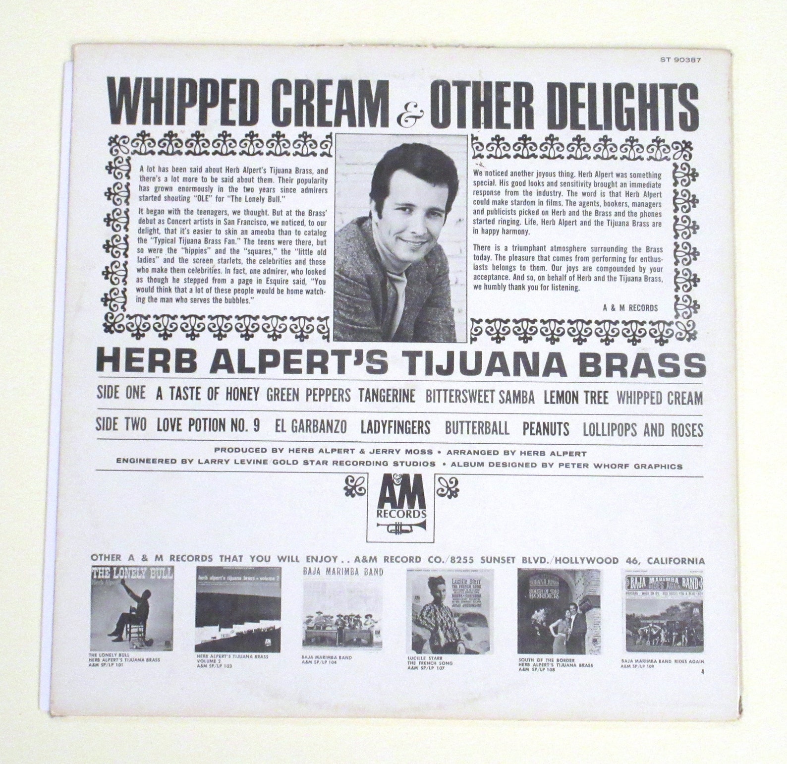 Herb Alpert Tijuana Brass 5 Vinyl Lps Whipped Cream & Other Delights ...