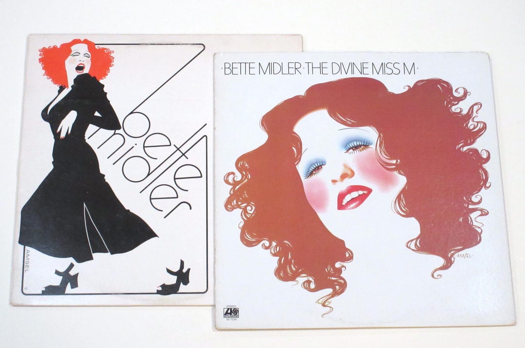 Bette Midler Vinyl Divine Miss M Debut, or Bette 2nd Album With Inner ...