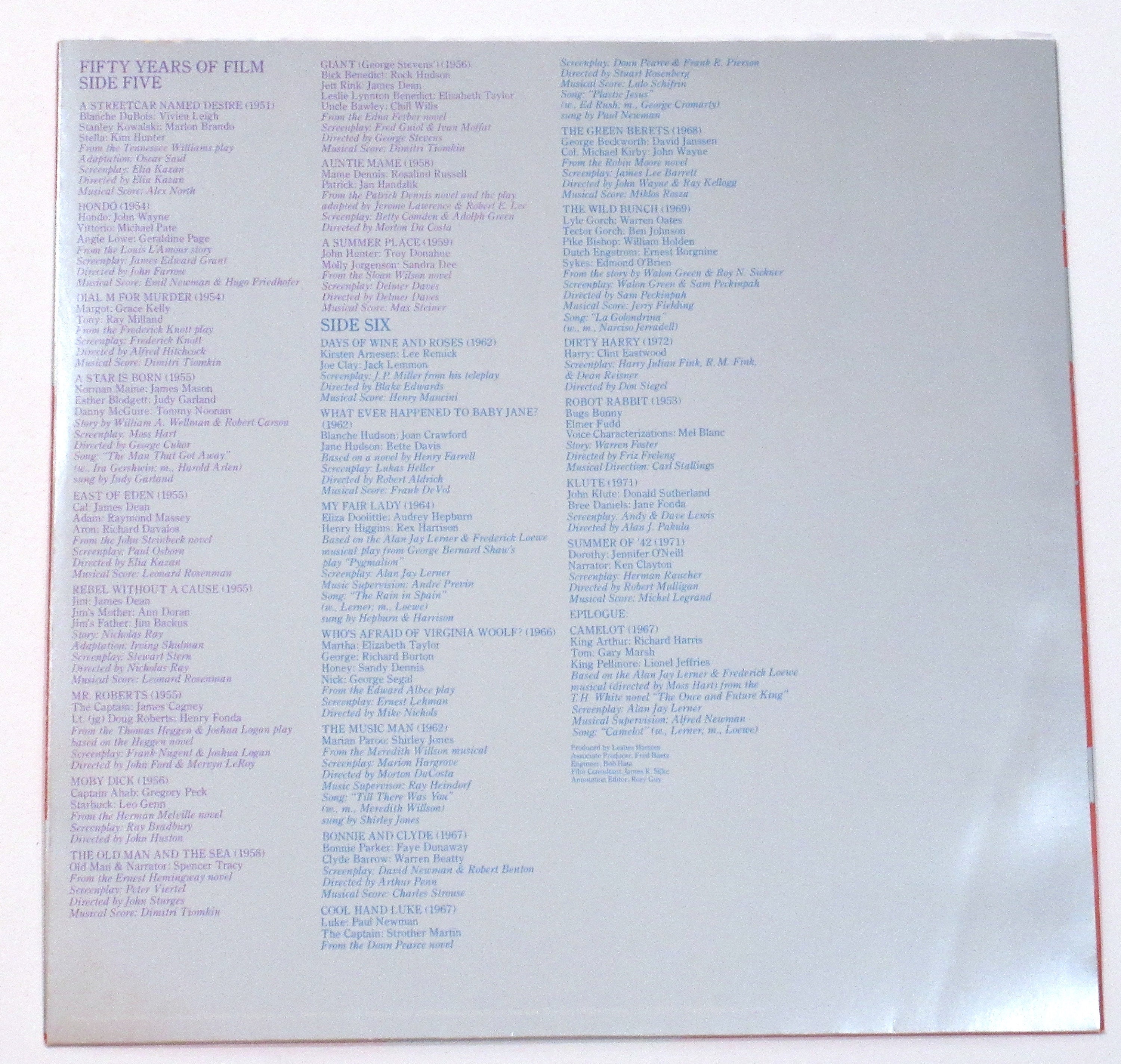 Warner Bros Vinyl 50th Anniversary Box Sets 1970s Choose Film Clips or ...