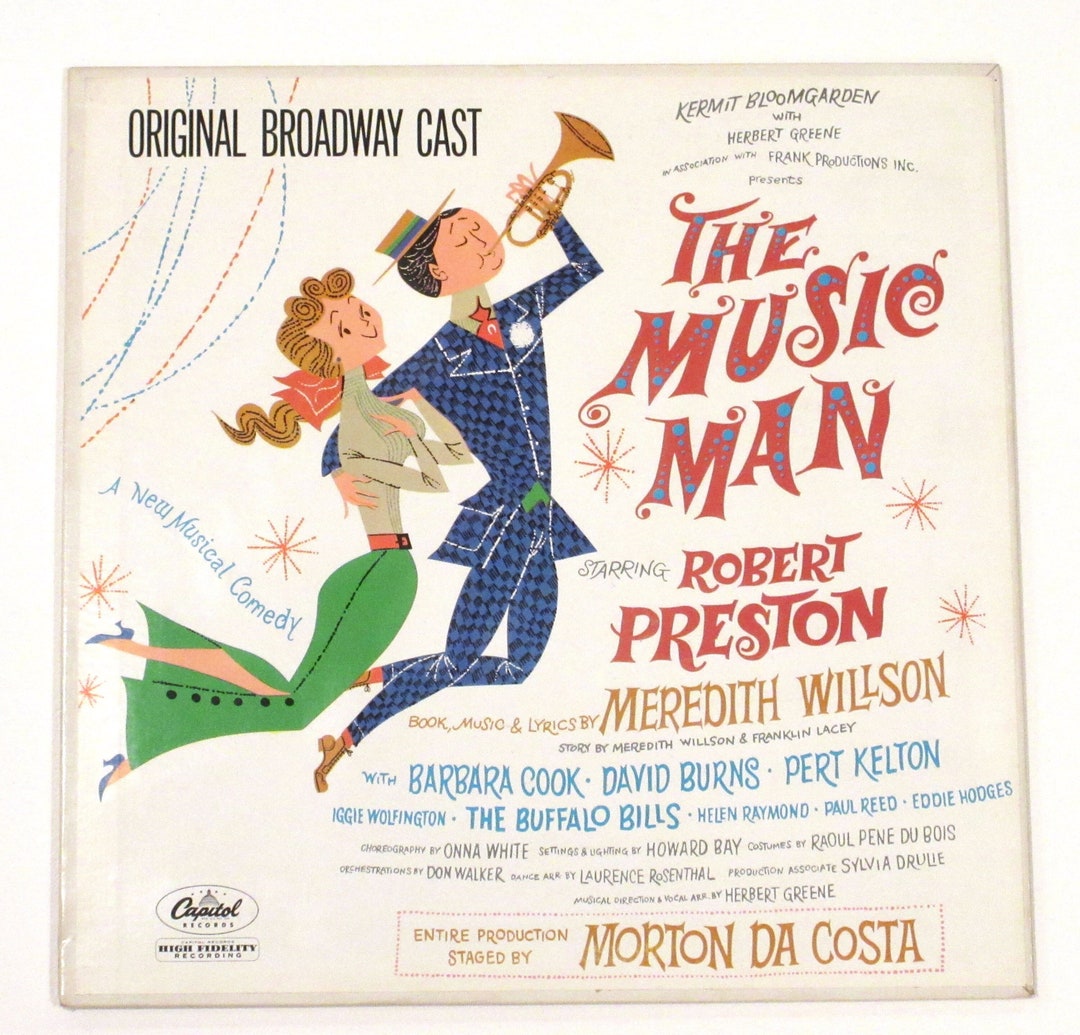 Broadway 1950s Vinyl Later Art Record Covers Home Decor Musicals Music ...