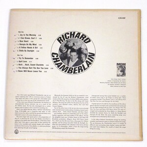 Richard Chamberlain Vinyl Joy in the Morning Second Solo Album or ...